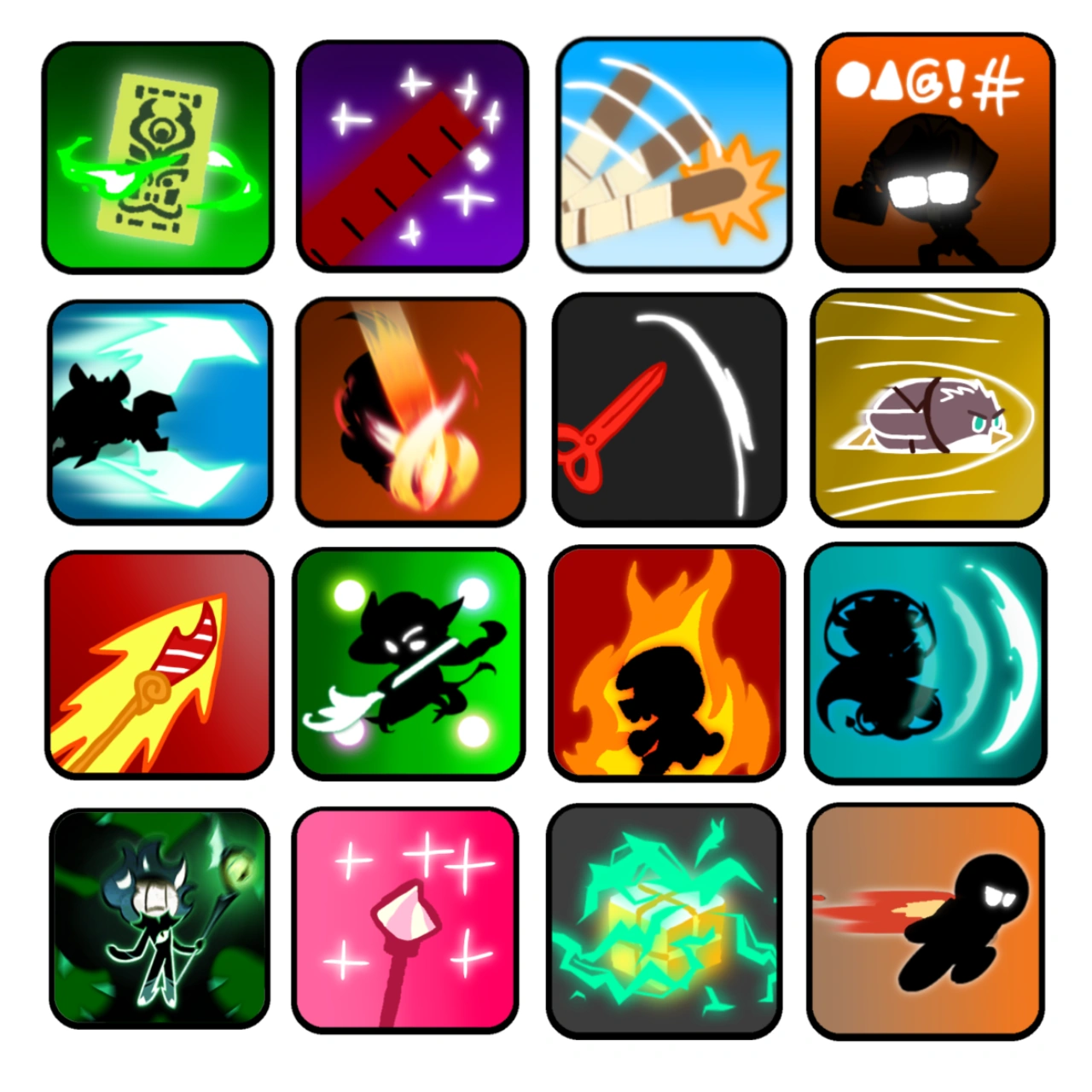 CROB Cookies' CRK skill icons concept pack 1 that I have done so far ...