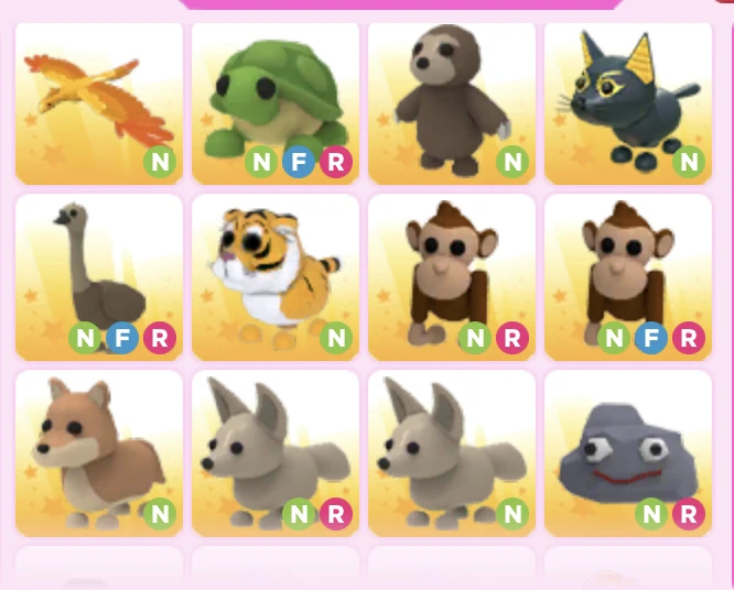 Trading neon pets
