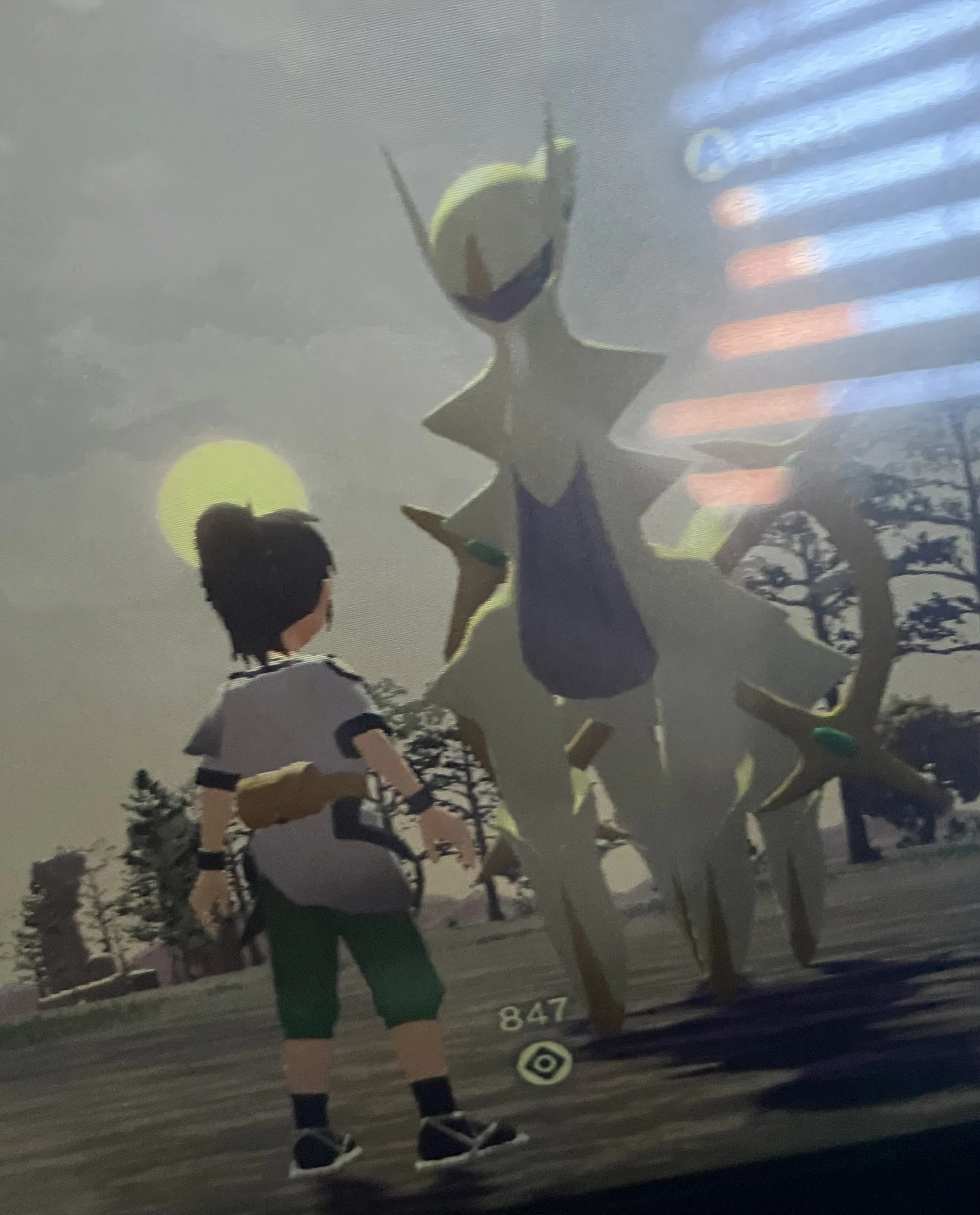 somehow, my brother obtained a shiny arceus. i’m now entering a cave ...