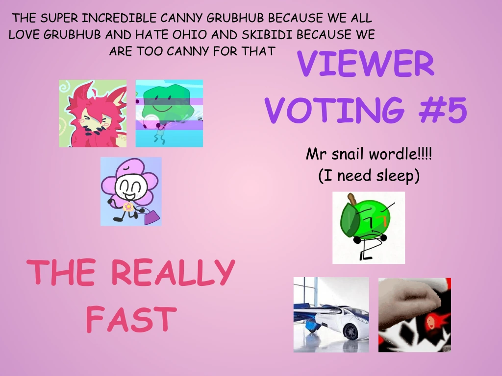 THE REALLY FAST VIEWER VOTING 5 | Fandom