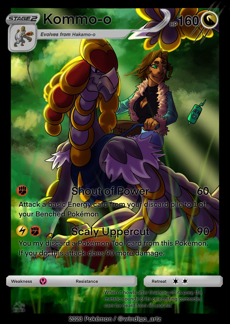 Finished card of Kommo-o | Fandom