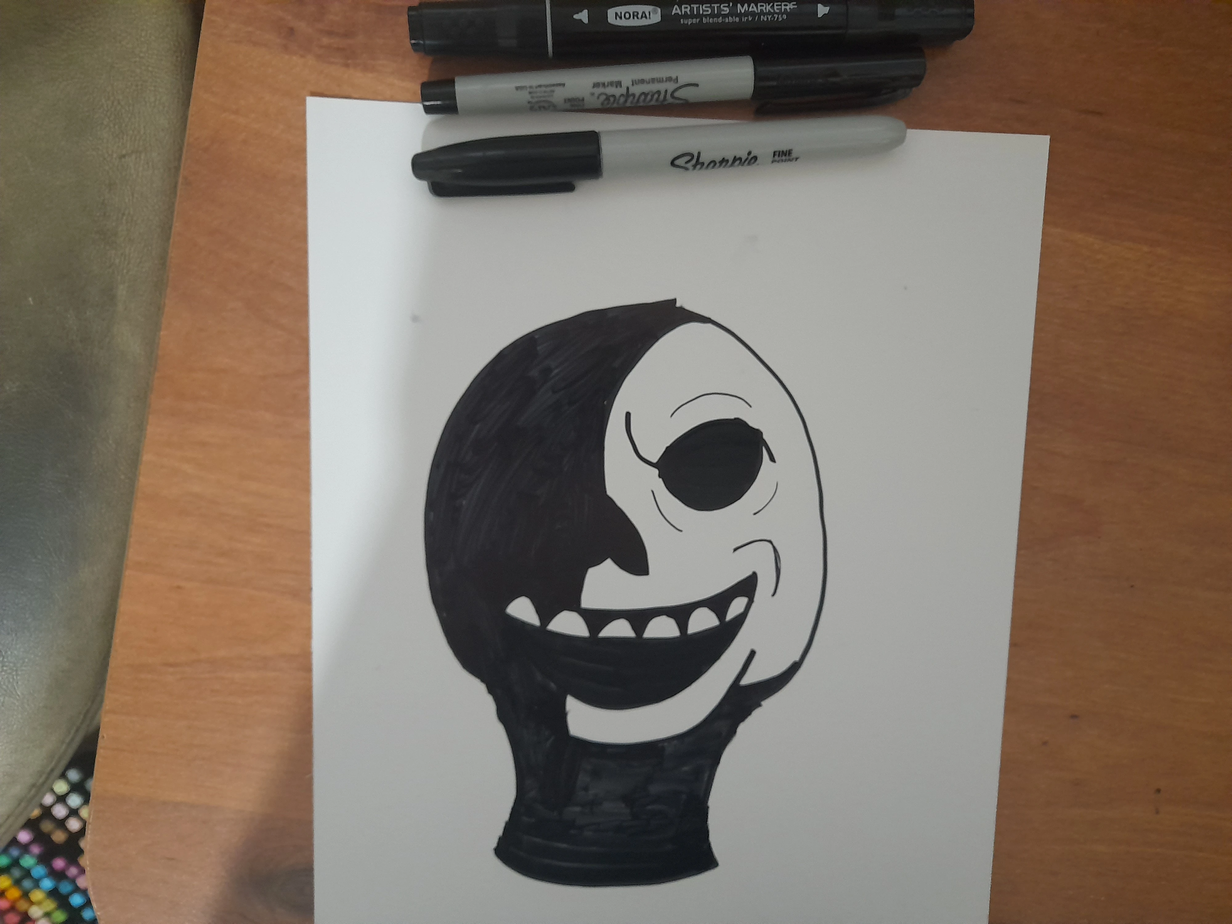 My drawing of Jack using 3 various-sized markers | Fandom