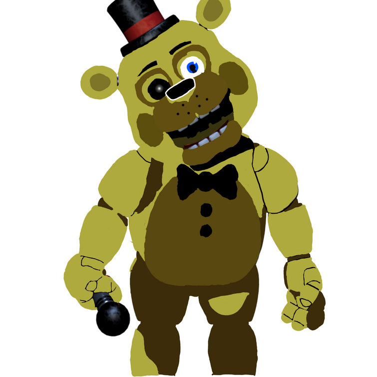 I reskined Toy Freddy into Golden Toy Freddy (hoax made by a fnaf fan ...