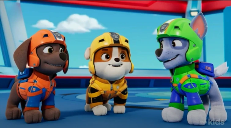 The star of Rubble & Crew joins Rocky and Zuma in a ground rescue. | Fandom