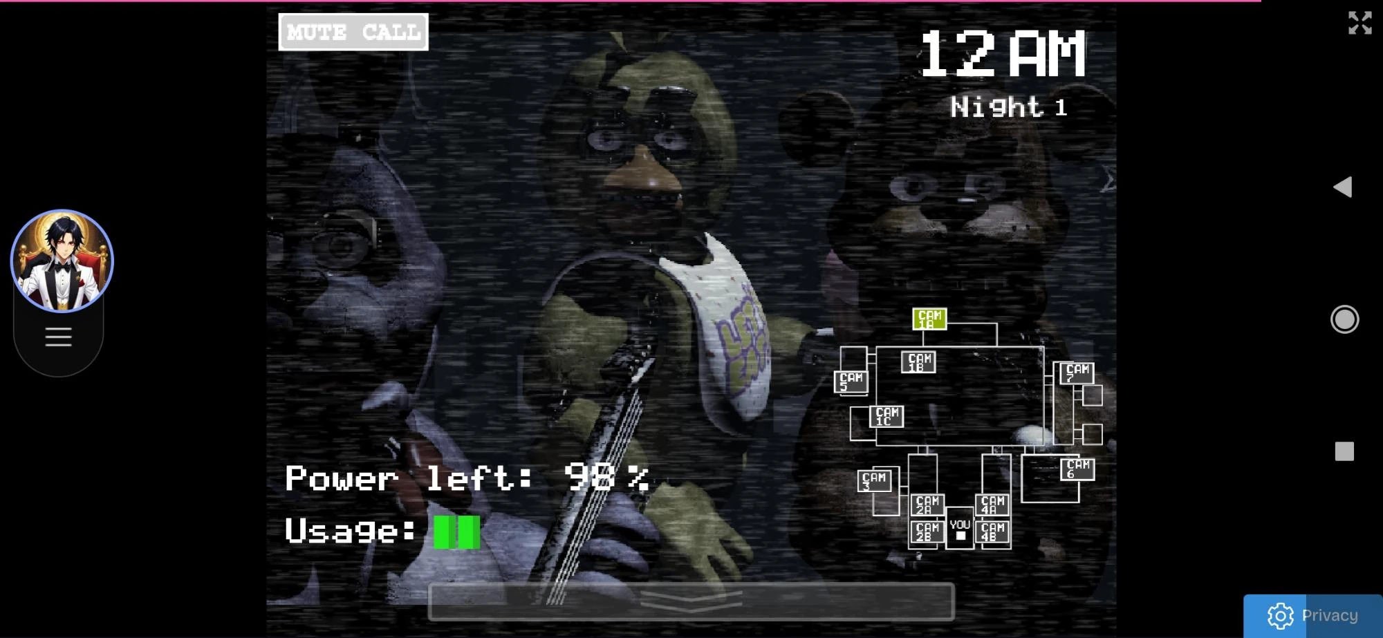 unused screen on now.gg version of Fnaf 1 | Fandom
