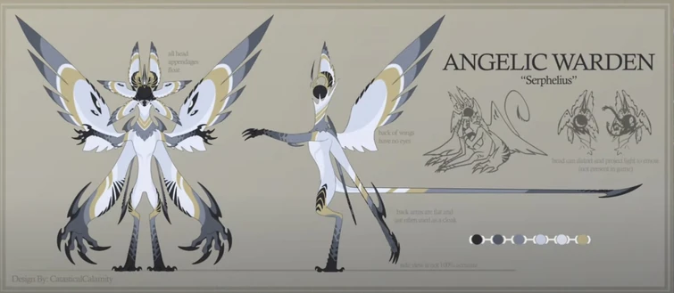 Should I draw this different design of angelic warden? (Pic is in the ...