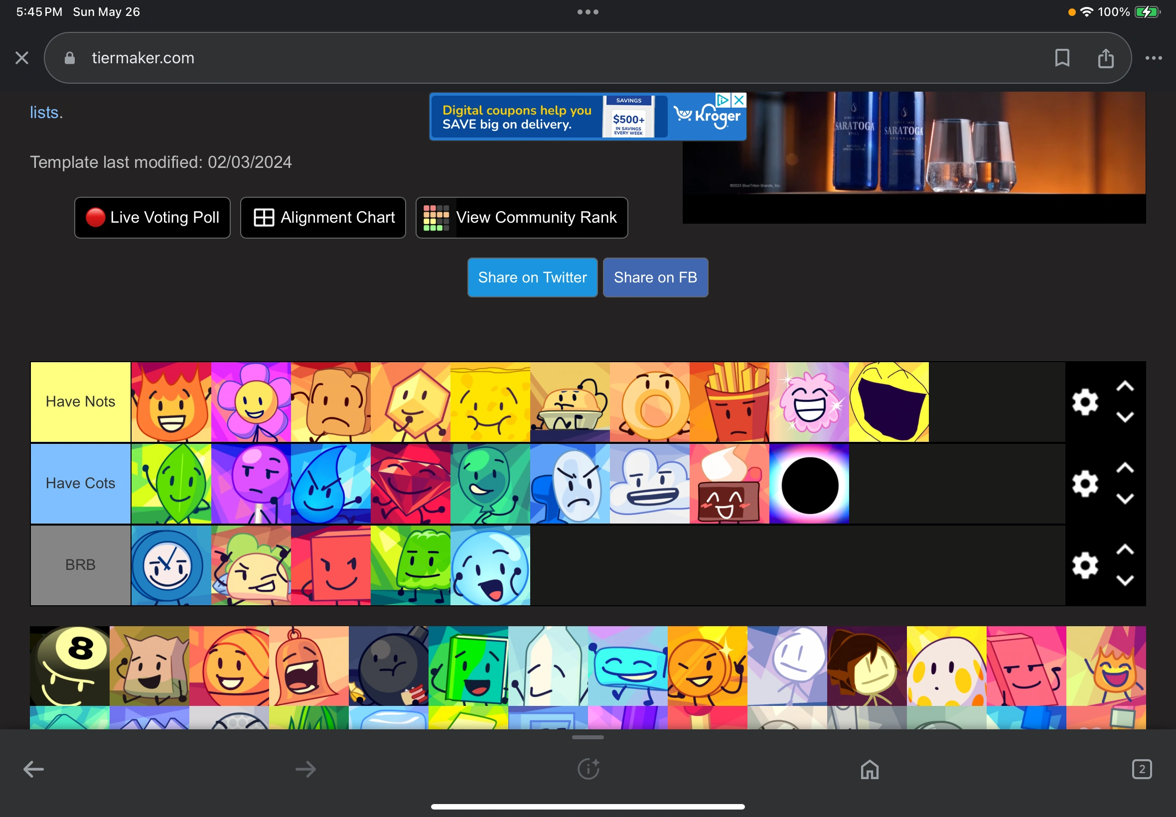 BFB Post Split My Way R: Gelatin and Bubble are out! Have Nots are UFE ...