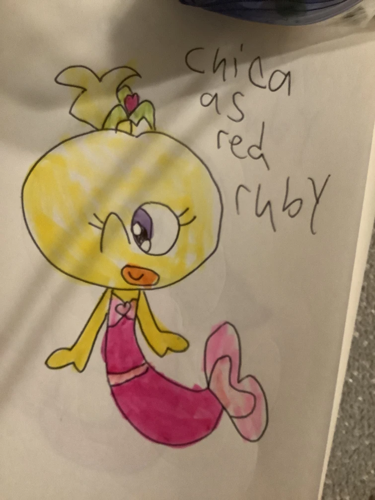 Chica as mermaid red ruby | Fandom