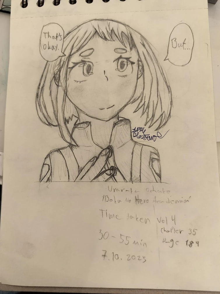 I drew Ochaco for the first time ever | Fandom