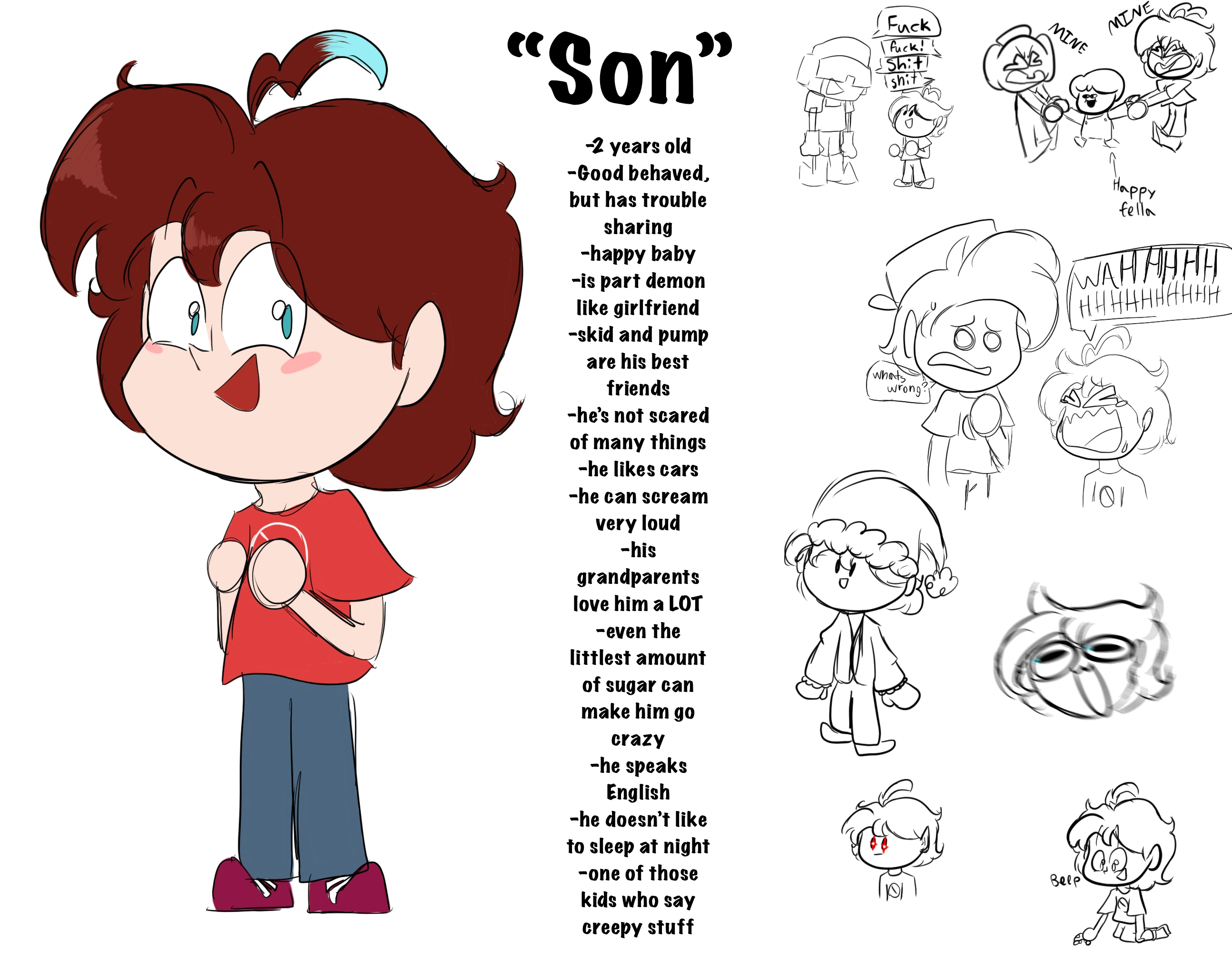 Boyfriend and Girlfriend’s son (ref sheet) | Fandom