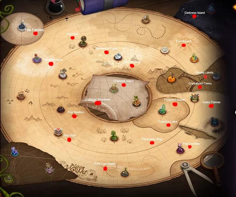 My fanmade islands location on Monster World Map | Fandom