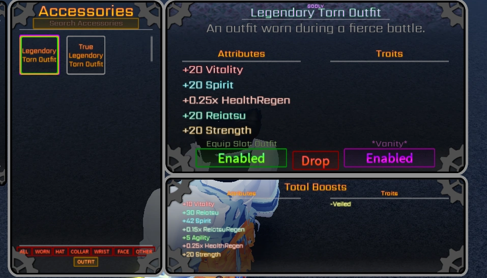 i got two torn outfit first one true legendary torn outfit goku and the other one is normal | Fandom