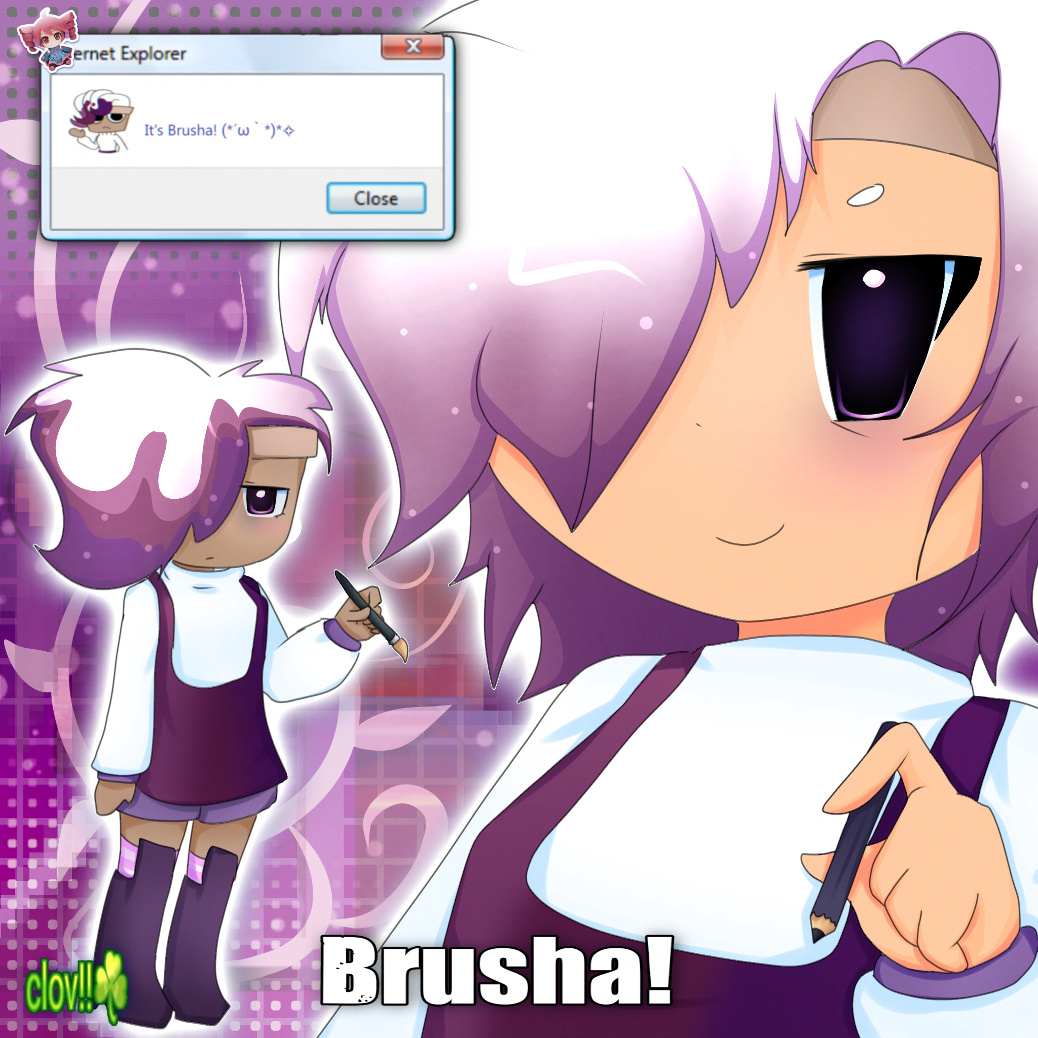 humanized brusha art (also I tried moe art style) | Fandom
