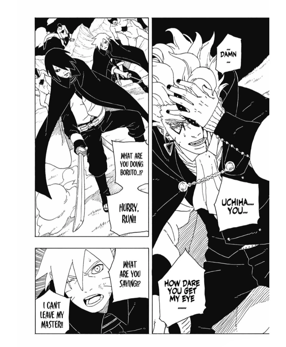 Sasuke and boruto vs code in chapter 85 (spoilers alerts) | Fandom