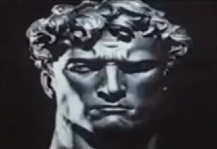 hyperlaser mains staring straight at the katana rushing towards them at ...