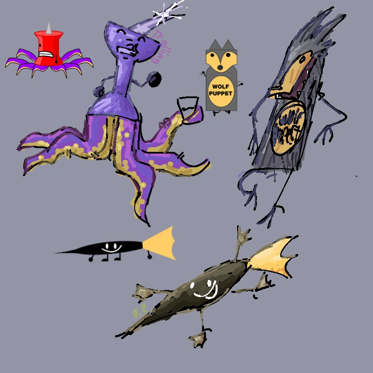 Badly done shading on BFDI recommended characters. | Fandom