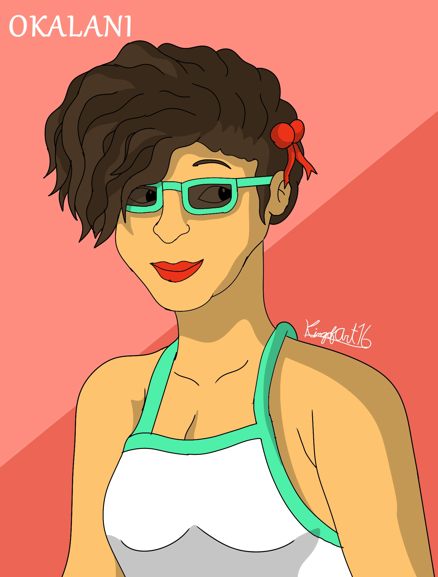 This is my style of Okalani. Yes, I added it onto her fanart gallery on ...