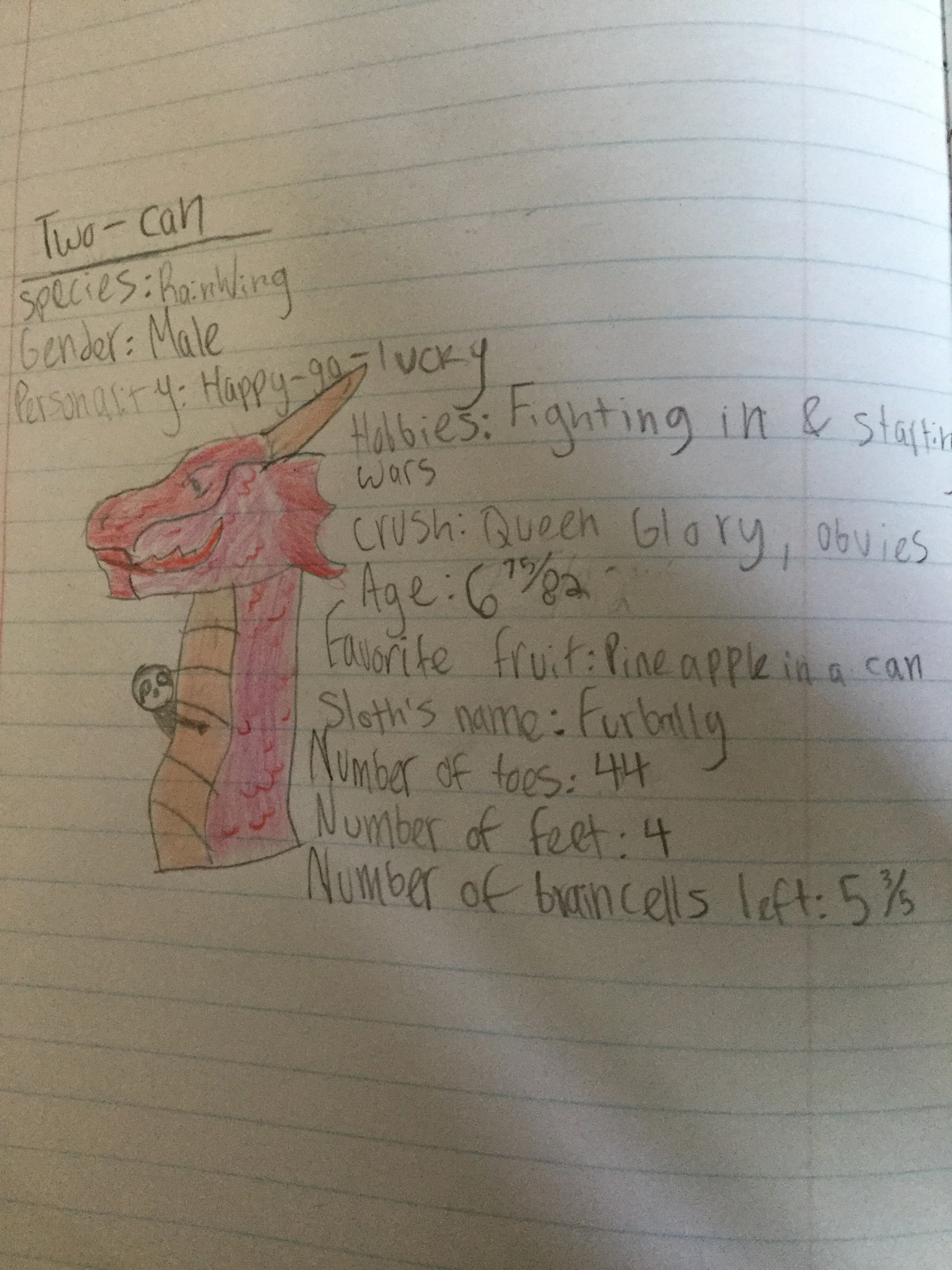 My little brother made his first WoF OC! | Fandom