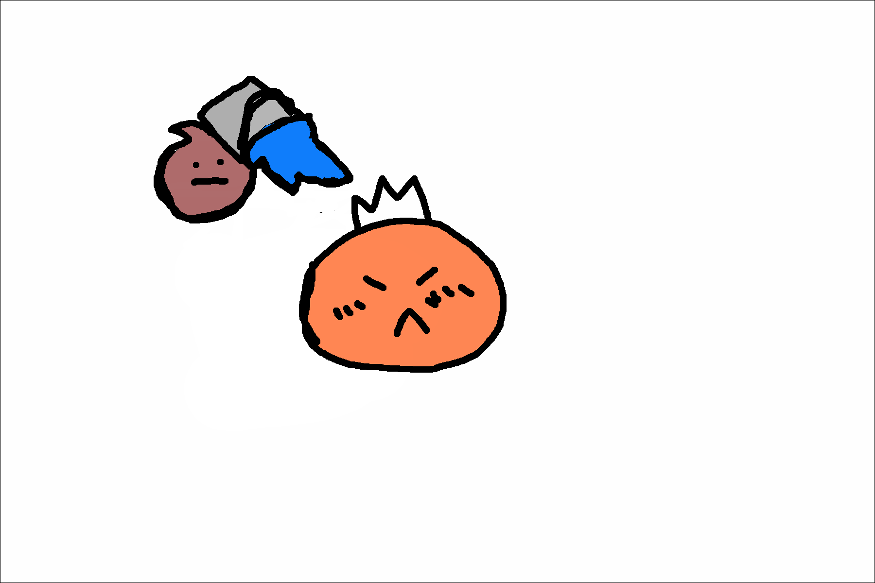 Haha dumping water on fire slime king | Fandom