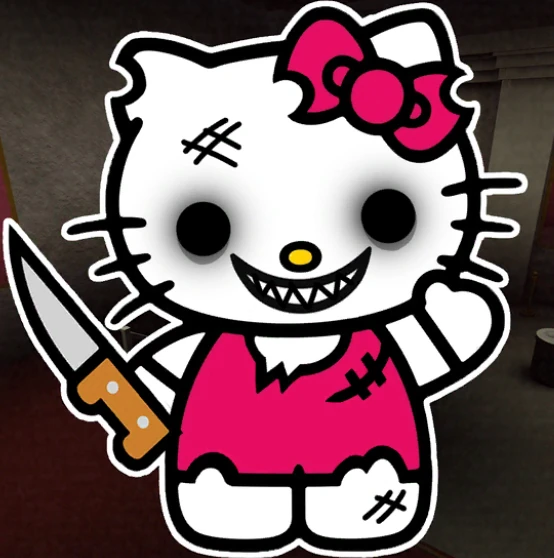 Creepy hello kitty with a knife | Fandom