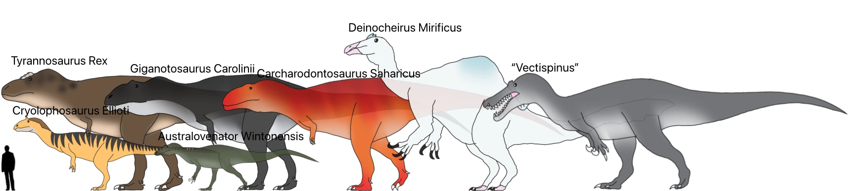 Largest Theropods of each continent | Fandom