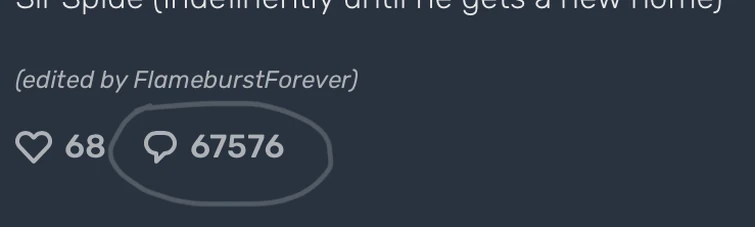 Name a bigger comment amount than the off-topic thread on this wiki, I ...