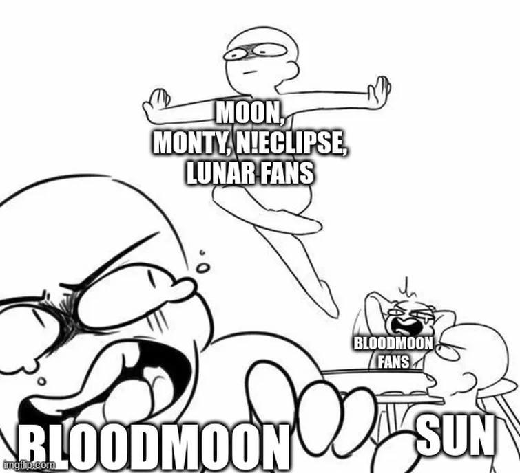 Memes I made for the ((Spoilers Bloodmoon KIDNAPPED Lunar?! in VRCHAT ...