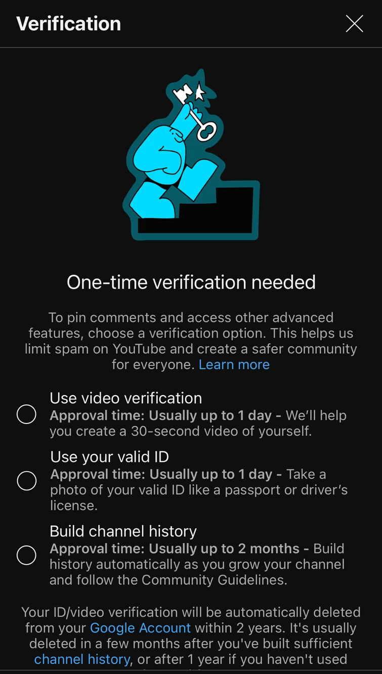 I made a new yt qccount for fandom, i uploaded a vid and tried to pin a comment and I dont ...