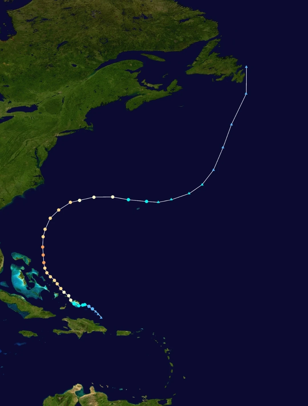 Tryed to make my most realistic hurricane track | Fandom