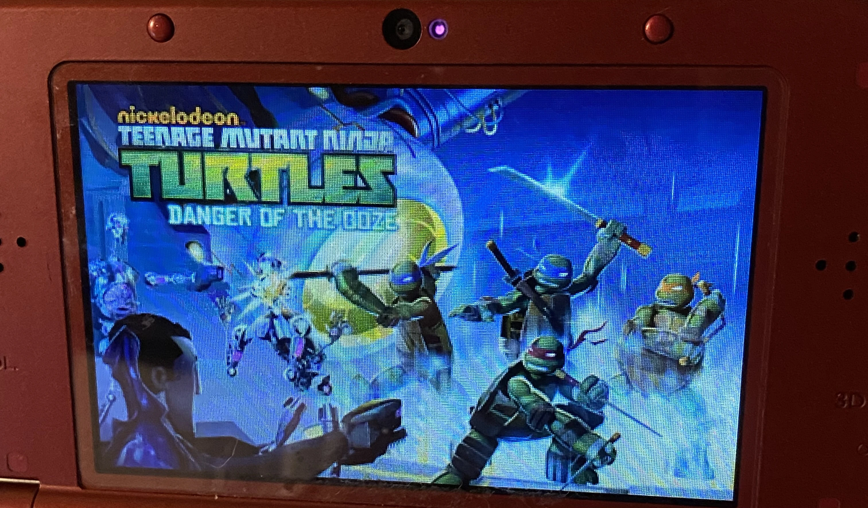 I was playing tmnt danger of the ooze via the master splinters training ...