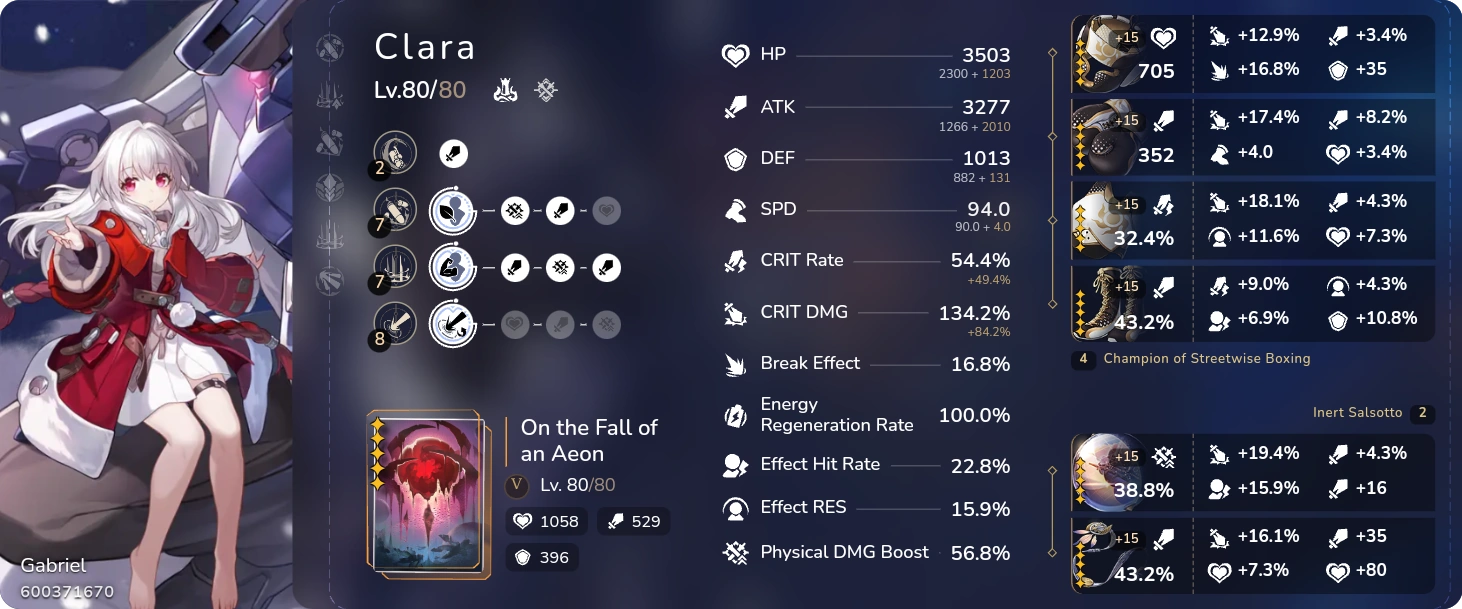 I finally got all the relics needed for my clara, so what can i work on ...