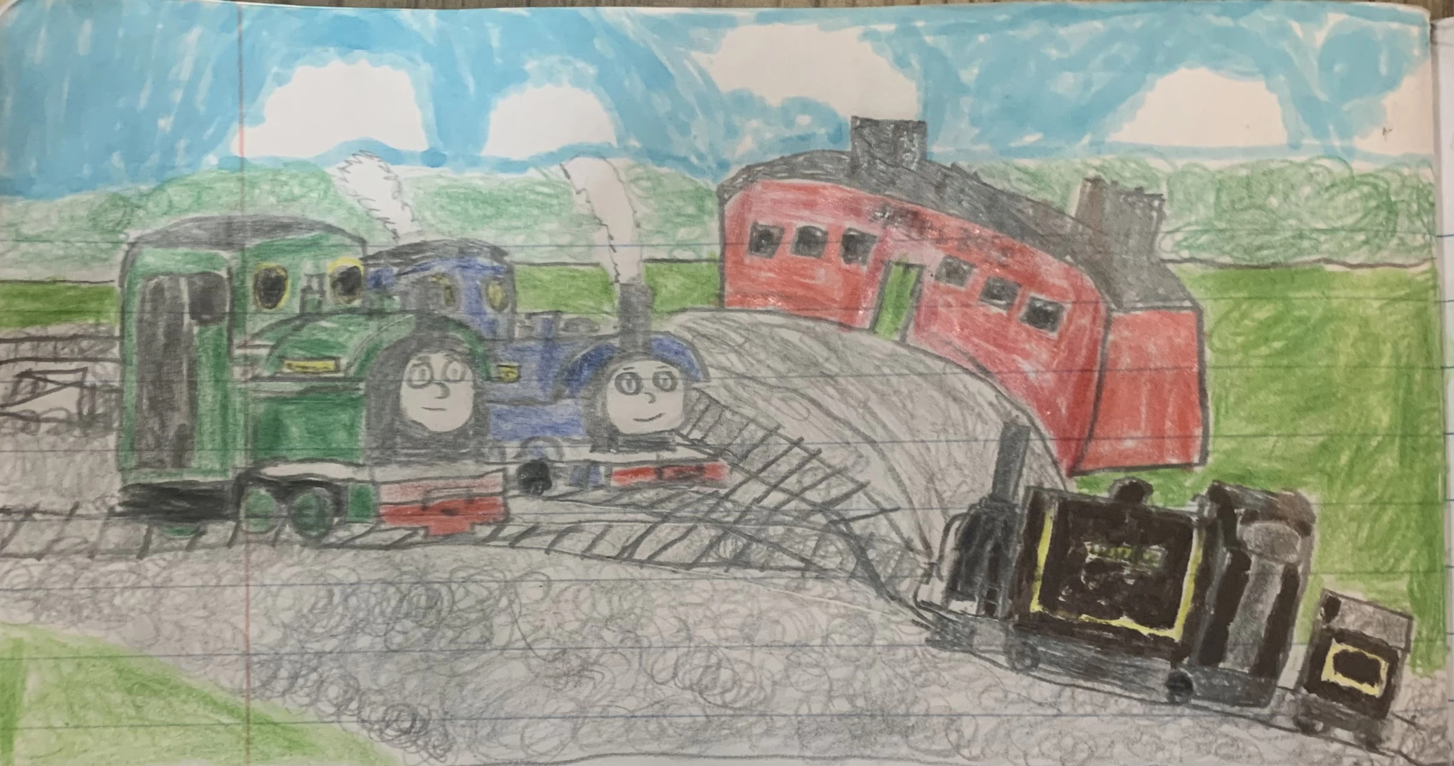Here at long last is our mid sodor trio at arlesdale in color | Fandom