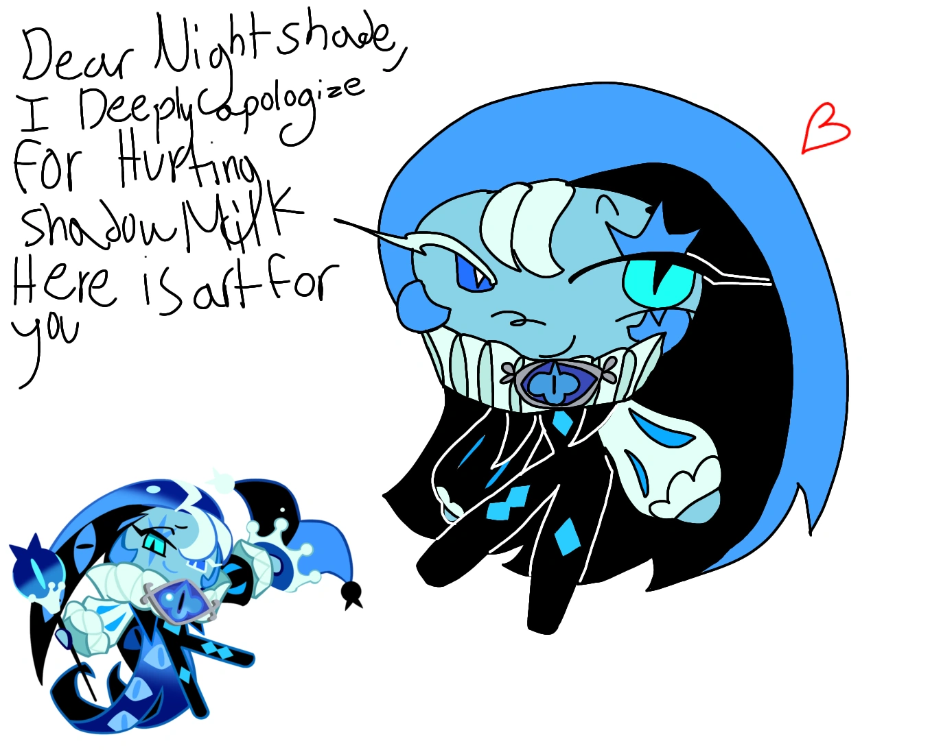 Nightshade I'm totally super sorry for hurting shadow milk here's art🥀🥀 ...