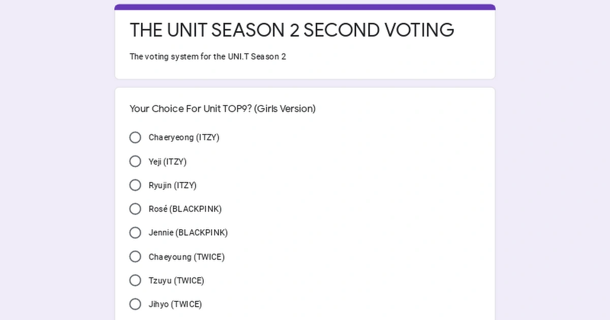 NEW VOTING FORM FOR THE UNIT BECAUSE FAIR | Fandom
