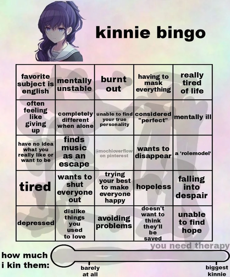 my n25 kinnie bingo | Fandom