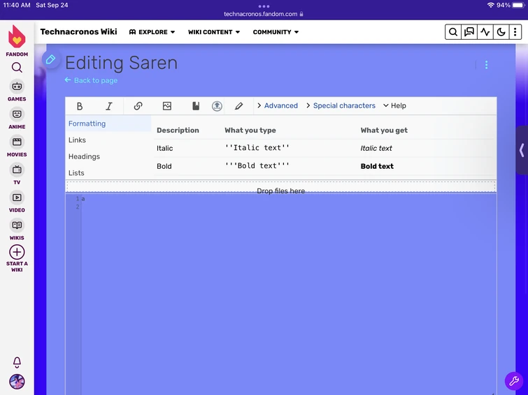 i cant accsess the visual editor | Fandom
