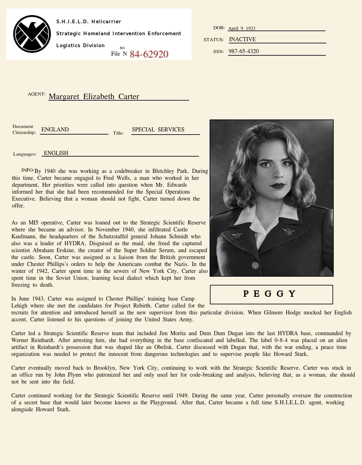 Shield files | Fandom