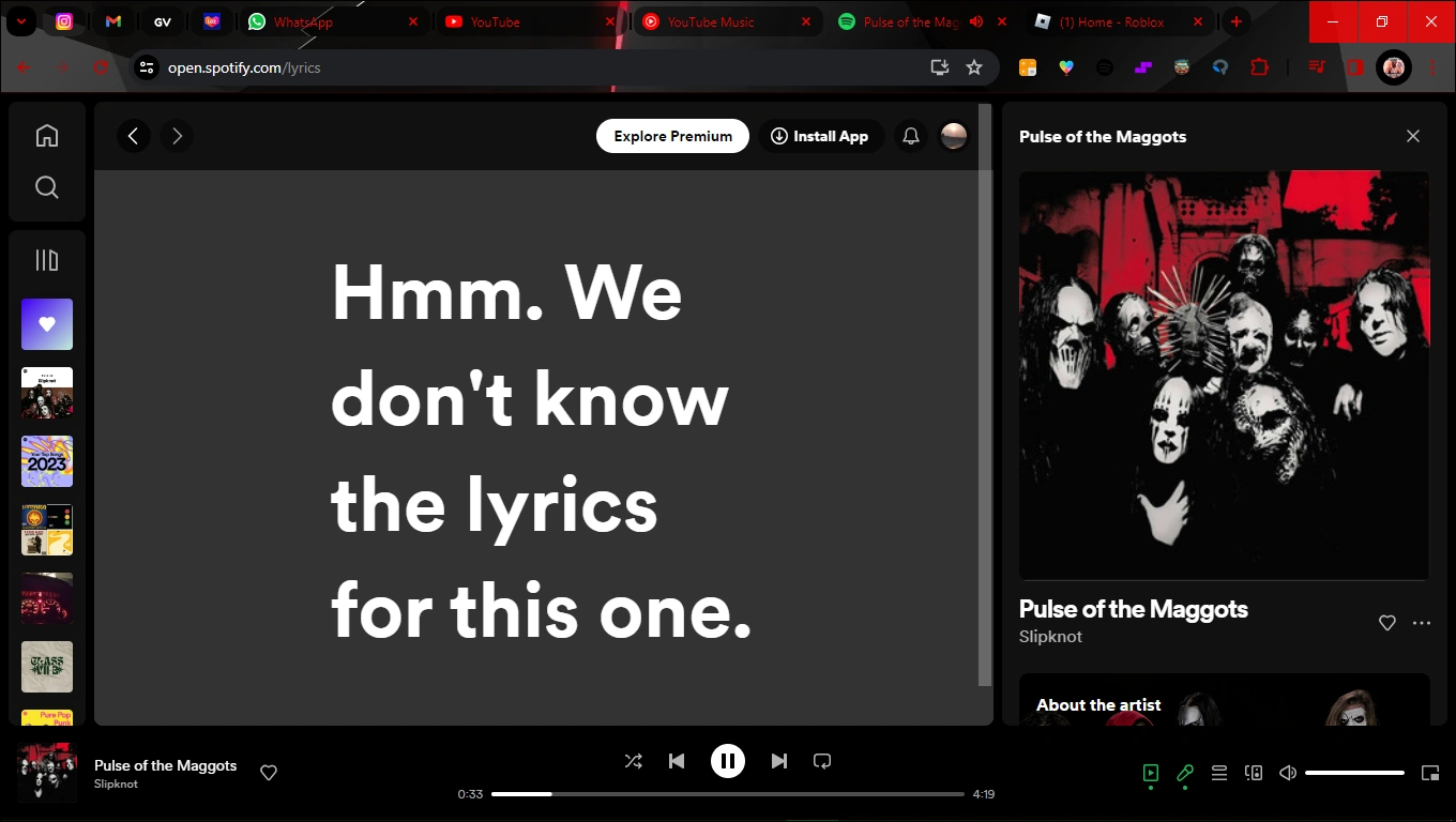 theres a reason why i use yt music more than spotify its bc of this bs ...