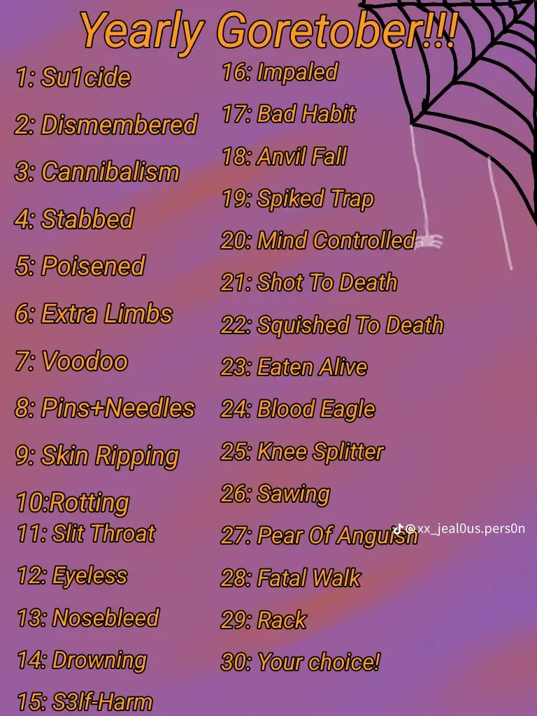 Doing Goretober cause I forgot to do it🫲😭🫱 | Fandom