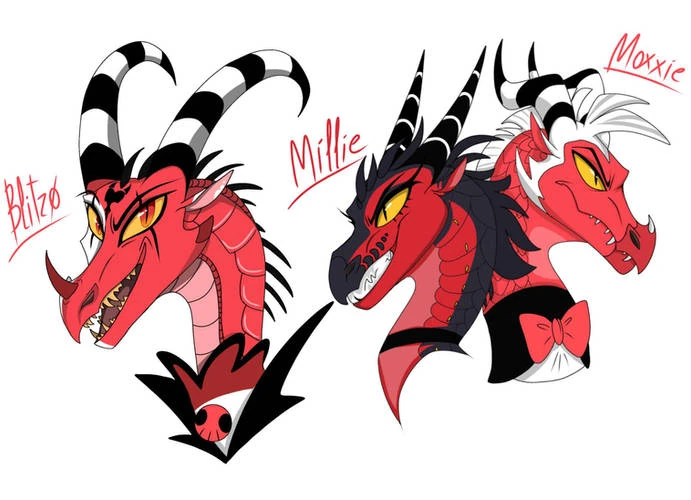 Helluva boss Characters As Dragons!! by artist RaziaThe_Dragon | Fandom