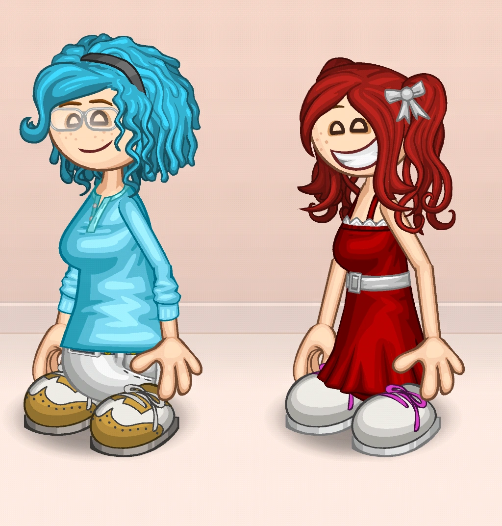 Bubble and Ruby at Papa Louie Pals | Fandom