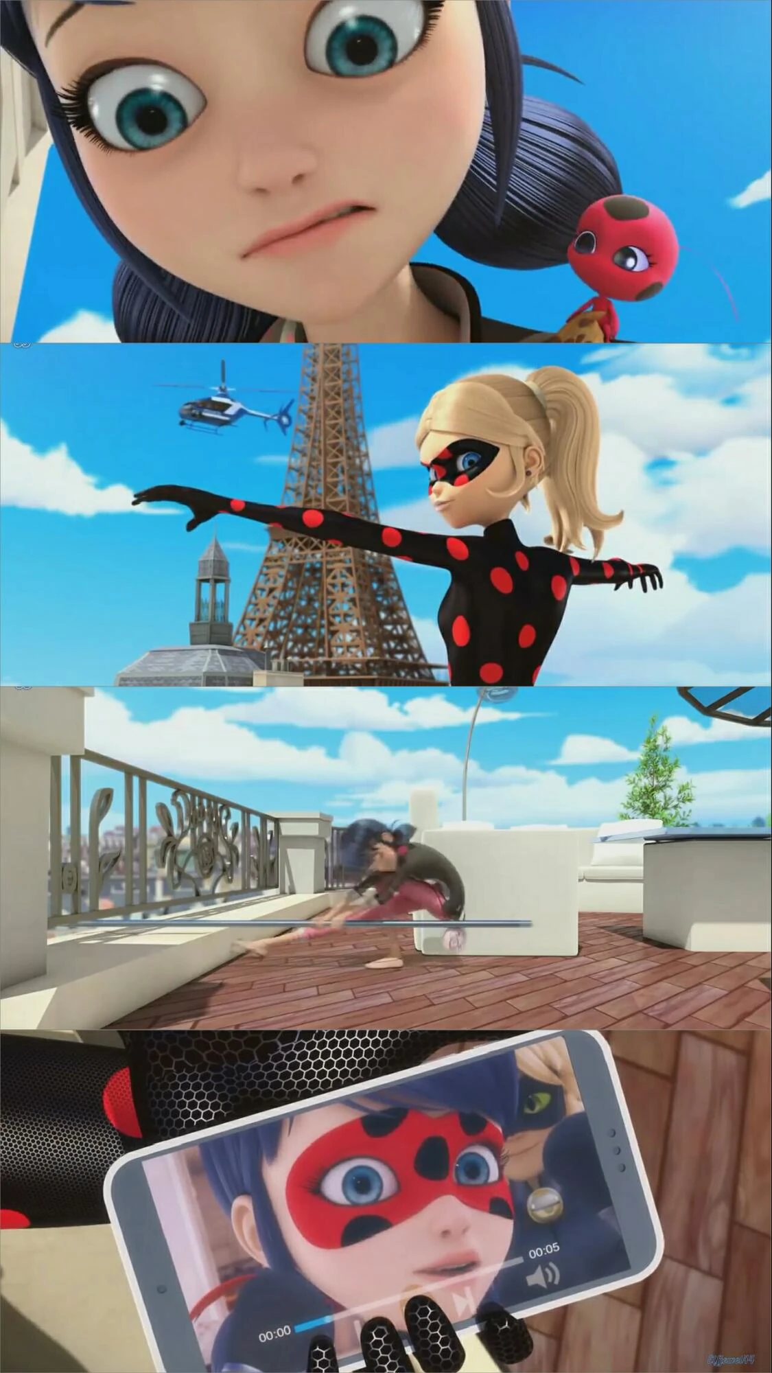 Look at the phone and explain it. If Chloé could learn whose phone is ...