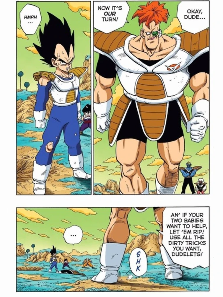 🔎: Recoome playing wrastlin' with Vegeta | Fandom