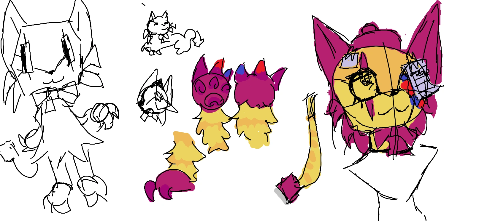 day 1 of making scraps into a fursuit: making her a fursona!! | Fandom