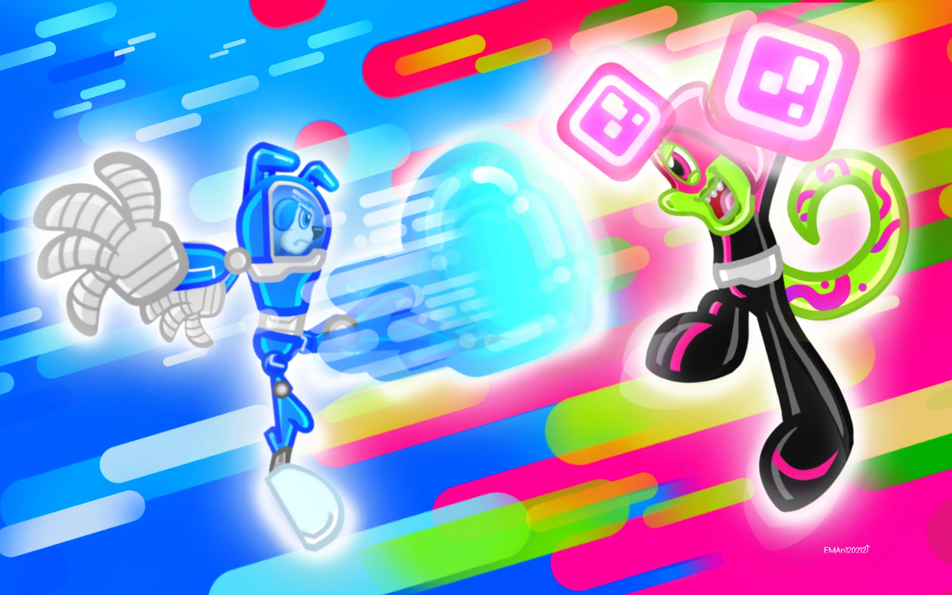 Booster Vs Slink (FanArt) (RoboGobo) By Eman120212 | Fandom