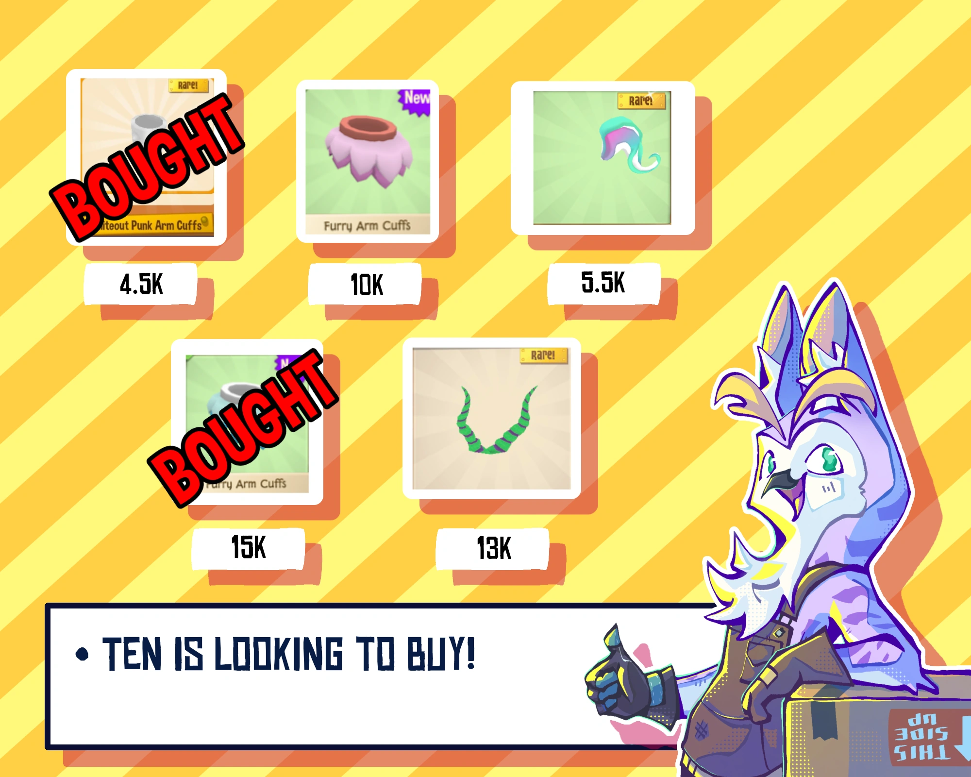 purchasing delicate trinkets & exchanging teal shackles for stupid ...