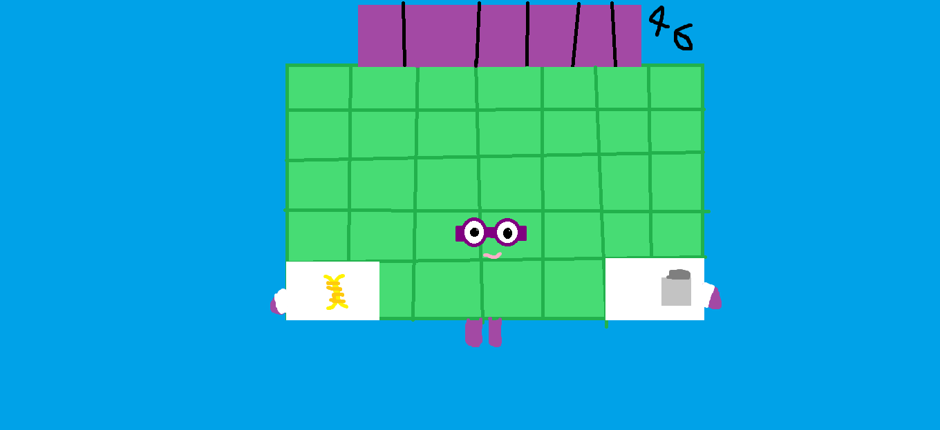 Numberblock 46 art | Fandom