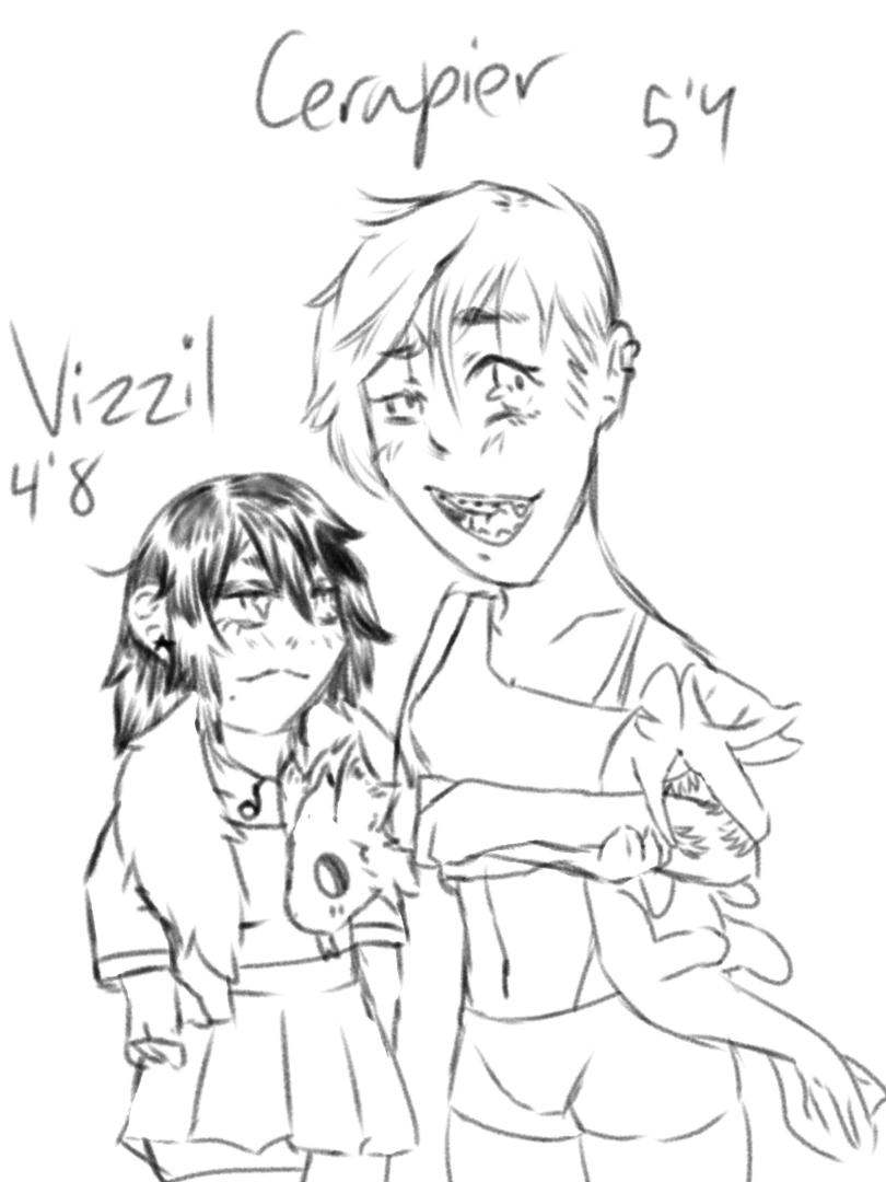 Drew my cos of as humans | Fandom