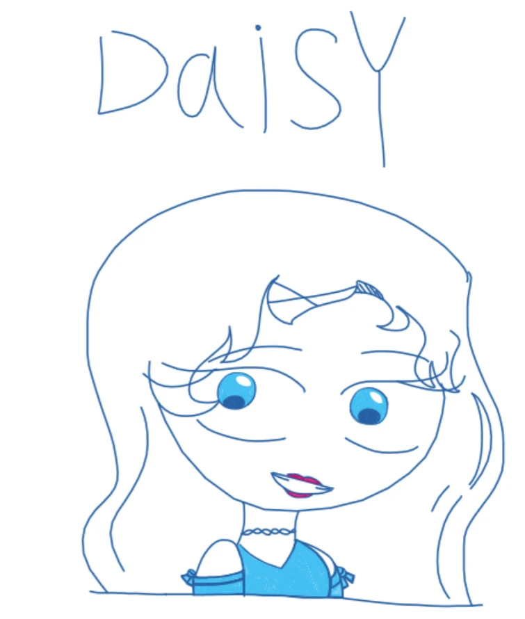 BDAY DAISY DRAWING ON WHITEBOARD BC SHE’S ARGUABLY THE BEST CHARACTER ...