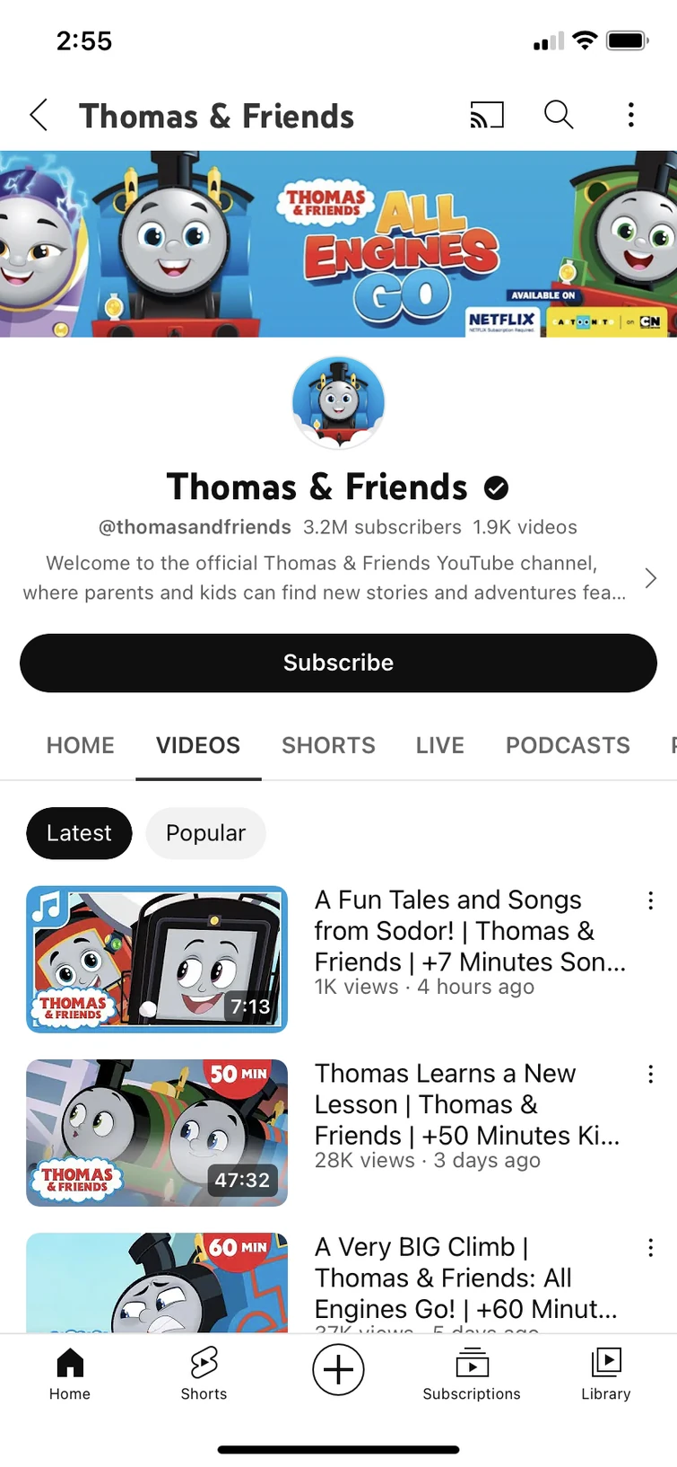 Did anybody realize that the official Thomas and friends YouTube ...